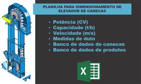 Planilha Para Dimensionamento De Elevador De Caneca Luiz Ricardo