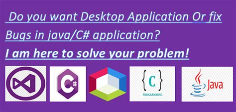 Resolve Your Bugs And Error From Your C Sharp Or Java Code Or Application Desktop Applications