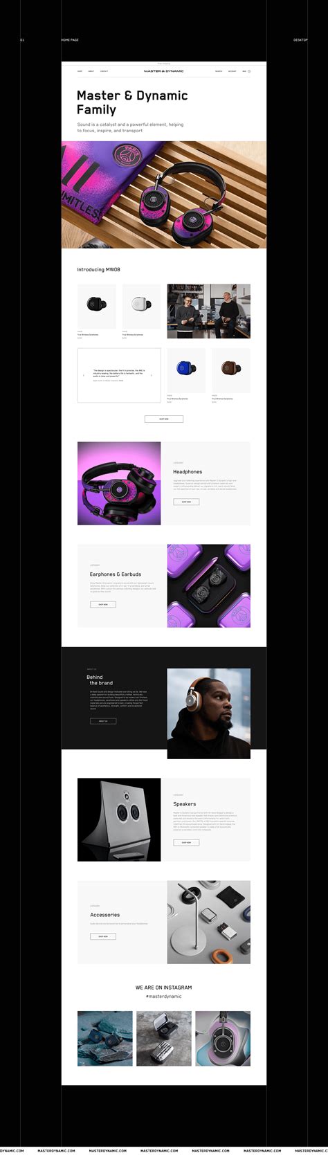 Master & Dynamic on Behance