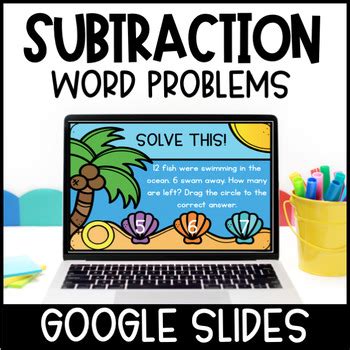 Digital Subtraction Word Problems Within Google Slides TPT