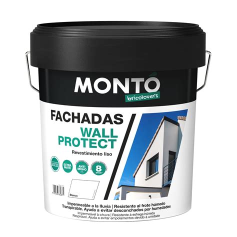 Pintura Para Fachadas Acrílica Wall Protect MontÓ 15l Blanco Leroy Merlin