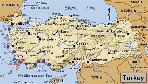 Anatolian Peninsula On World Map
