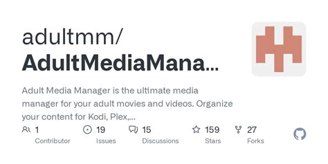 GitHub Adultmm AdultMediaManager Adult Media Manager Is The Ultimate Media Manager For Your
