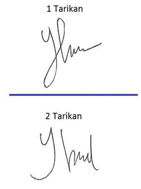Tulisan Tangan Huruf Cantik A Sampai Z Contoh Tanda Tangan Simple The