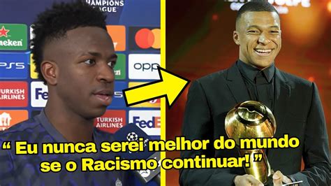 VEJA O DESABAFO DO VINI JR SOBRE SER MELHOR DO MUNDO HOJE MBAPPE VAI