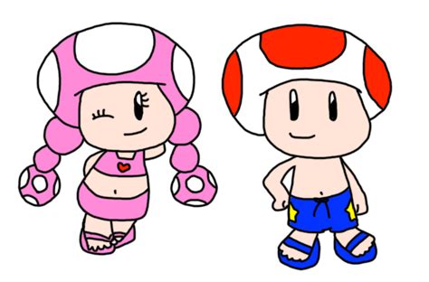 Toad And Toadette Summer Look By Laddlover101 On Deviantart