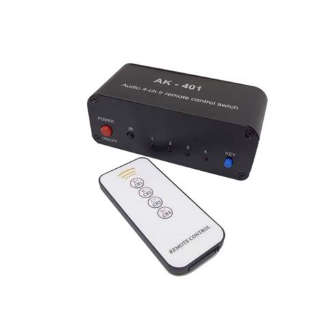 ak 401r 4ch stereo audio switch audio selector supports ir remote