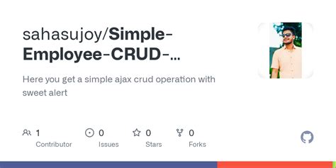 github sahasujoy simple employee crud operation laravel ajax swal