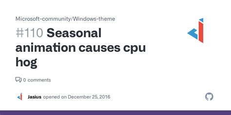 Seasonal Animation Causes Cpu Hog Issue Microsoft Community Windows Theme GitHub
