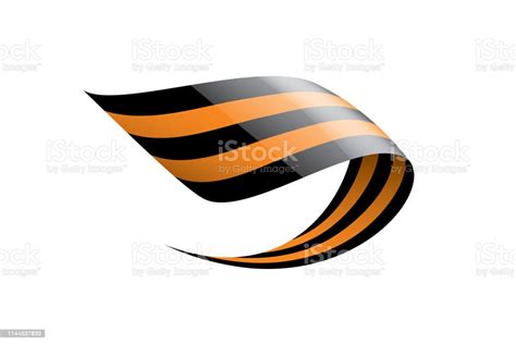 벡터 일러스트 레이 션의 세인트 조지 리본 흰색 바탕에 5월에 대한 스톡 벡터 아트 및 기타 이미지 5월 공휴일 군사
