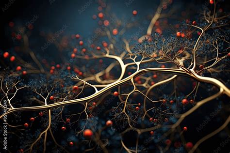 Neural Network Visualization Human Brain Analog Intricate Detailed
