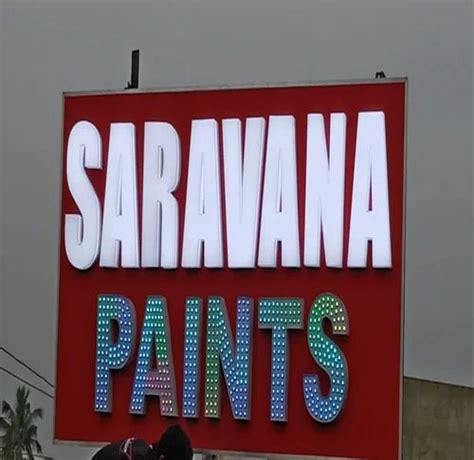 Glowing Rectangle Acrylic Glow Led Sign Board For Promotional At ₹ 700