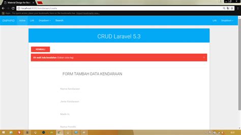 belajar laravel cara insert data pada laravel 5 3 untuk pemula onphpid