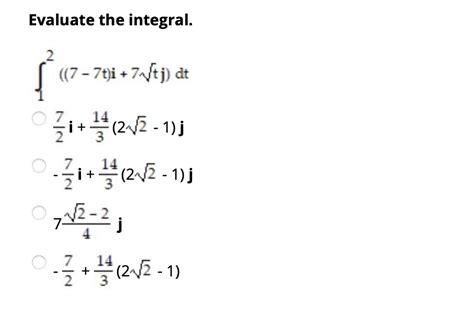 Solved Evaluate The Integral Chegg Com