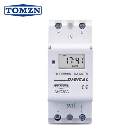 Tomzn 24hours Day Weekly Programmable Digital Timer Ahc30a General Power Electric