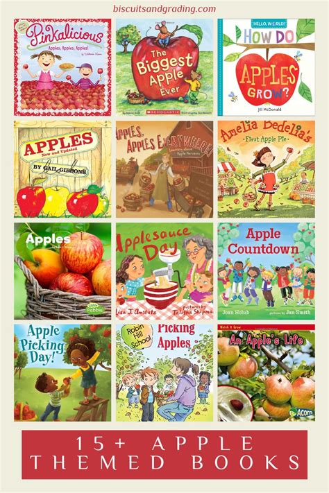 15 Delicious Apple Themed Books Apple Week Biscuits And Grading