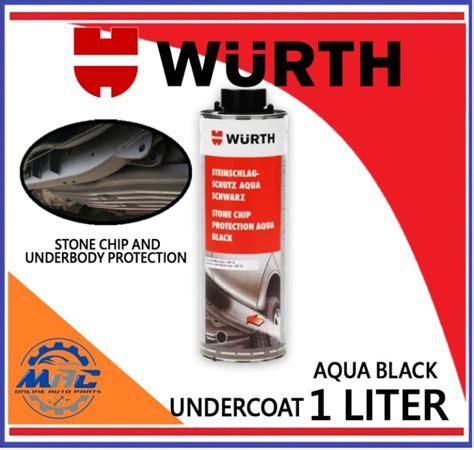 Wurth Undercoat Stone Chip And Underbody Protection Aqua Black 1 Liter Lazada Ph