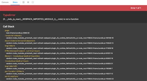 MDX Webpack Issue Issue 17502 Storybookjs Storybook GitHub