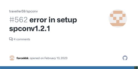 Error In Setup Spconv121 · Issue 562 · Traveller59spconv · Github
