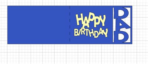 Feliz Cumpleaños Papá Tarjeta Svg Plantilla De Proyecto Dxf Etsy México