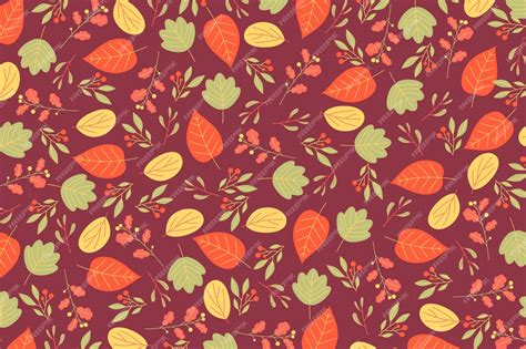 Free Vector Flat Design Autmun Leaves Background