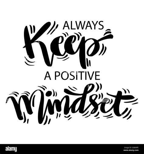 Always Keep A Positive Mindset Hand Lettering Calligraphy