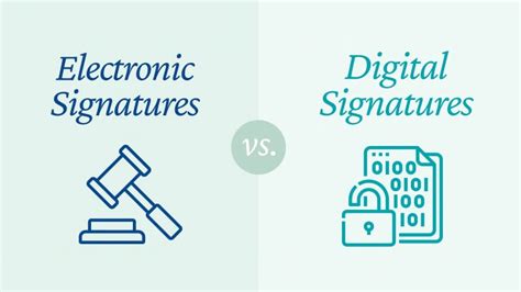 The Difference Between ESignatures And Digital Signatures Infographic
