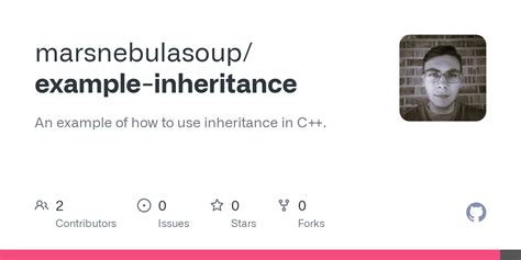 GitHub Marsnebulasoup Example Inheritance An Example Of How To Use Inheritance In C