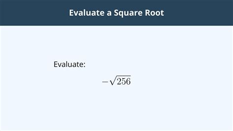 Evaluate Square Root Expressions 4 Youtube