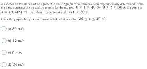 solved as shown on problem 1 of assignment 2 the s t graph