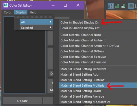 Maya Is There A Hotkey Script For The Color Set Editor Vertex Colors Polycount