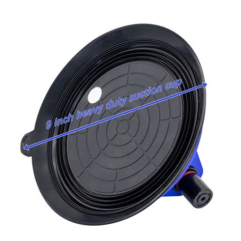 헤비 듀티 유리 흡입 컵 리프터 9 인치 700lbs 적재 용량 진공 흡입 컵 더 작은 압력 게이지 포함 핸드 리프팅 도구 취급 창고 및 운송 장비