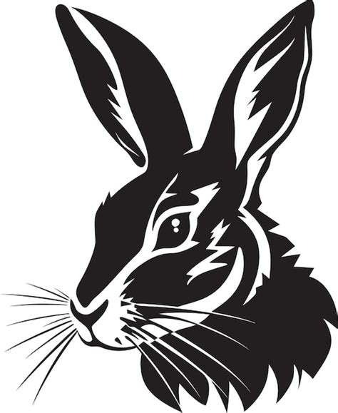 Black vector rabbit un logotipo que es tan rápido como un rayo black vector rabbit un logotipo