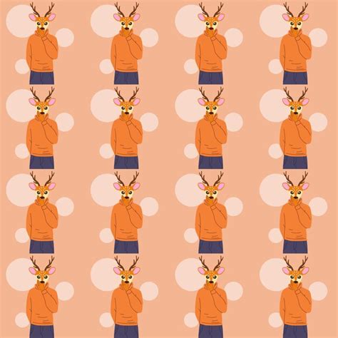 Premium Vector Anthropomorphic Animals Pattern 3
