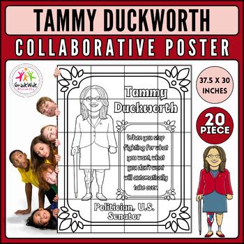 Tammy Duckworth Collaborative Poster Aapi Heritage Month Bulletin Board