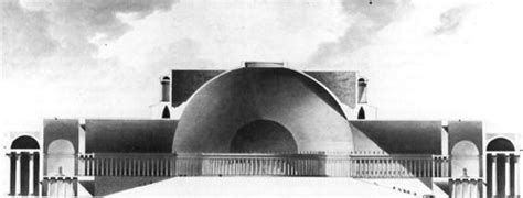 Etienne Louis Boullée Project For A Metropolitan Church 1781 82