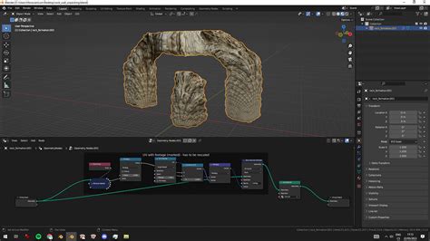 Unwrapping Complex Cavern Shapes Via Geometry Nodes Materials And