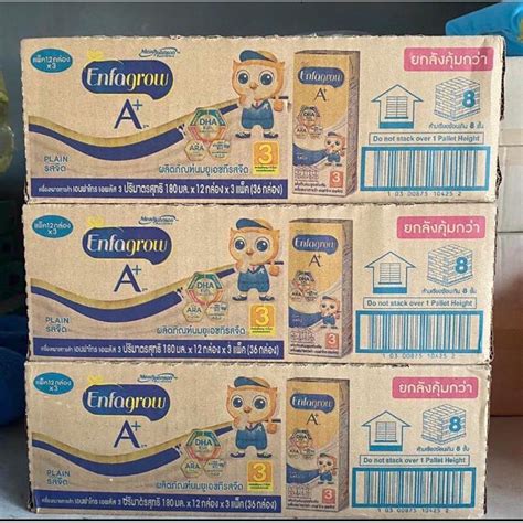 เอนฟาโกร เอ พลัส สูตร3 รสจืด ลัง 36 กล่อง หมดอายุ04 25 Shopee Thailand