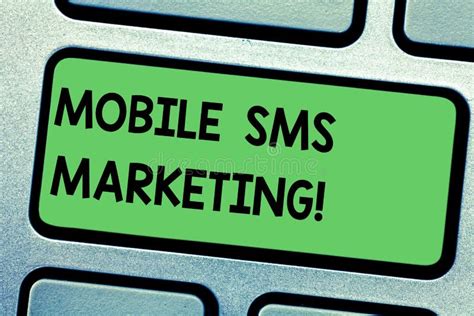 Handwriting Text Writing Mobile Sms Marketing Concept Meaning Campaign That Interact With Your