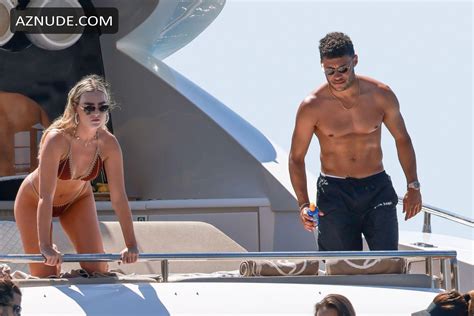 Perrie Edwards Relaxing On A Luxury Yacht With Her England Footballer