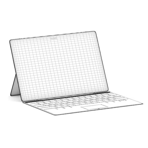 Tablet With Keyboard 3d Model Download Tablet On