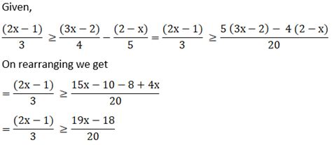 NCERT Solutions For Class Maths Chapter Linear Inequalities