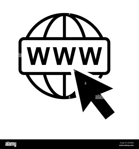World Wide Web Site Symbol Internet Map Icon Website Address