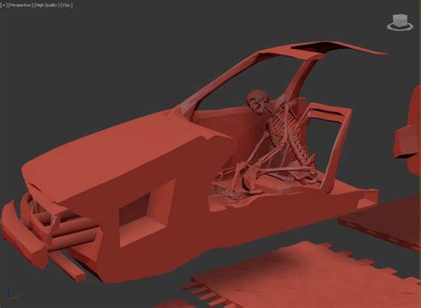 Burnt Down Car 1 Terminator 2 Judgment Day 3d Print Model By Skynet 2029