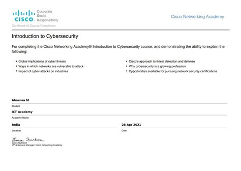 Abarnaa M On Linkedin Cybersecurity Cisco Informationsecurity