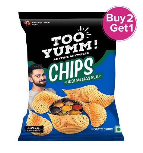 Buy Too Yumm Too Yumm B2g1 Potato Chips Indian Masala 3 Pieces