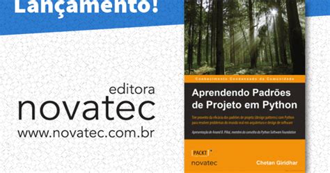Novatec lança o Livro Aprendendo Padrões de Projeto em Python