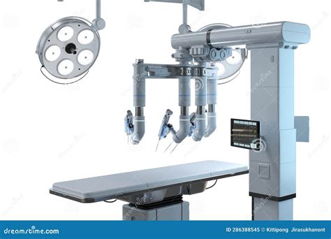 Robotic Assisted Surgery In Operating Room Royalty Free Stock Image