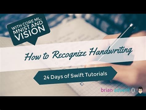 Free Video Recognize Handwriting With Core ML Days Of Swift