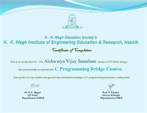 Aishwarya Saundane On Linkedin Clanguage Cprogramming Successfullycompleted